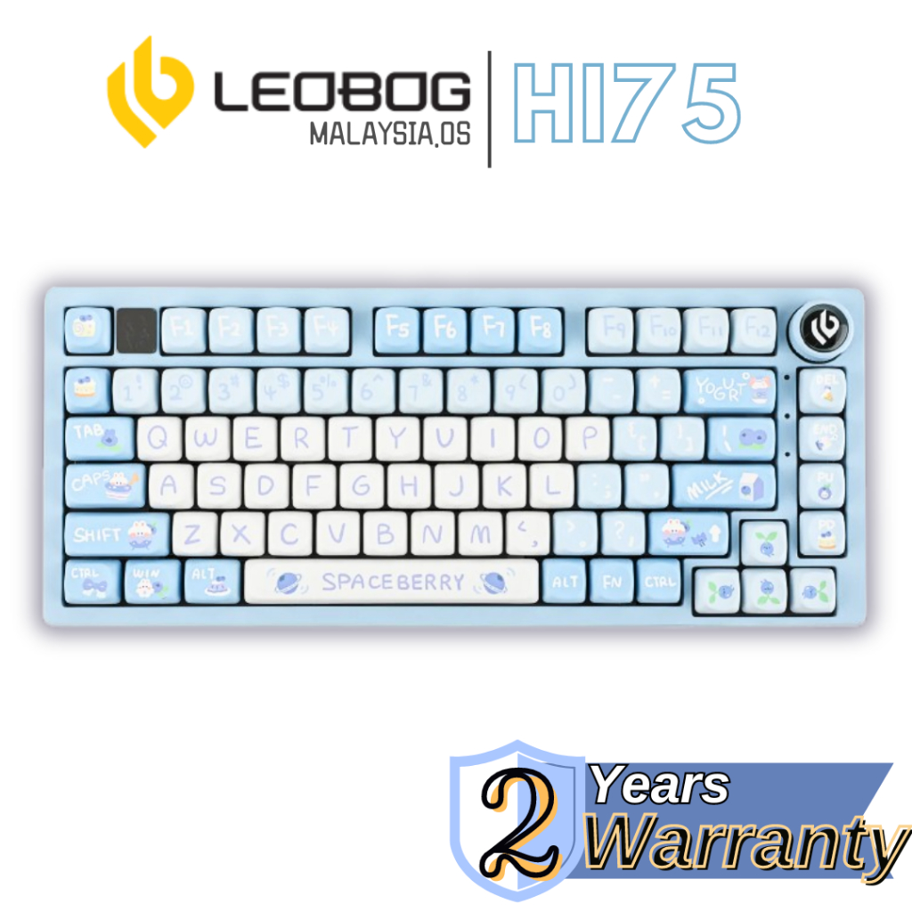 LEOBOG HI75 Blueberry Party 75%Gaming Keyboard 81 keys Hot-Swap Wired ...