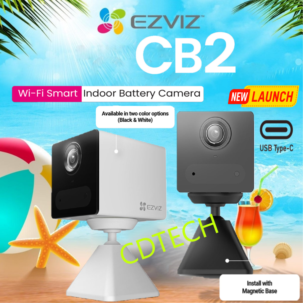 Ezviz CB1 /CB2 NEW BC2 mini 2MP Indoor Wi-Fi Rechargeable Battery Night Vision Two Way Wireless ...