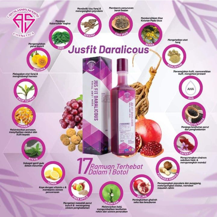 💥HOT SALES🔥 JUS FIT DARALICIOUS (300ml) | Shopee Malaysia