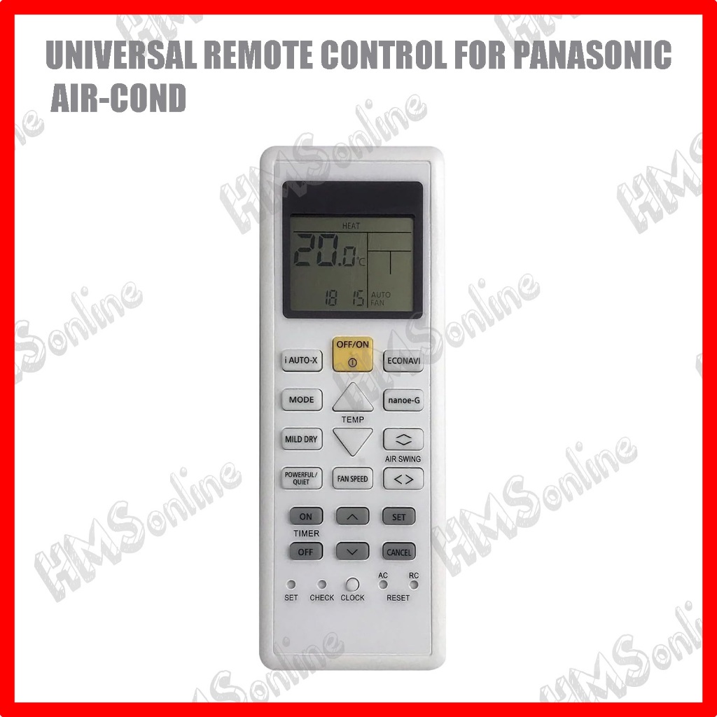 (KS-PN03V) UNIVERSAL AIR-COND REMOTE CONTROL FOR PANASONIC | Shopee ...