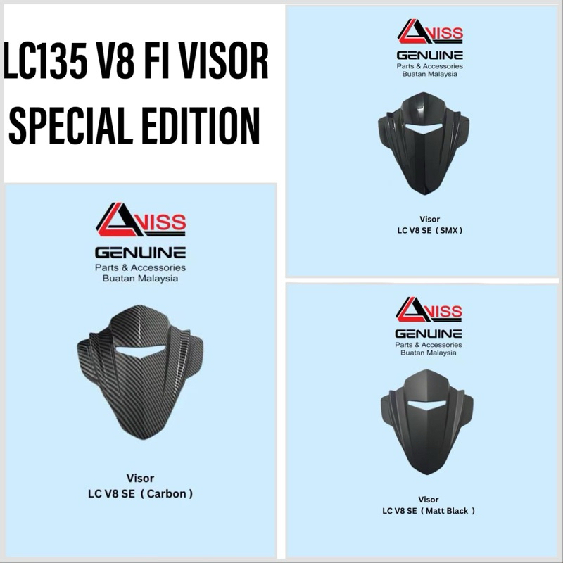 YAMAHA LC135 V8 FI LCV8 ( SPECIAL EDITION ) COWLING VISOR WINDSHIELD ...