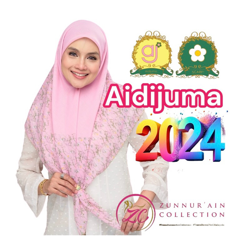 Tudung Bawal Printed Aidijuma BARU- Cotton Voile - B46 | Shopee Malaysia