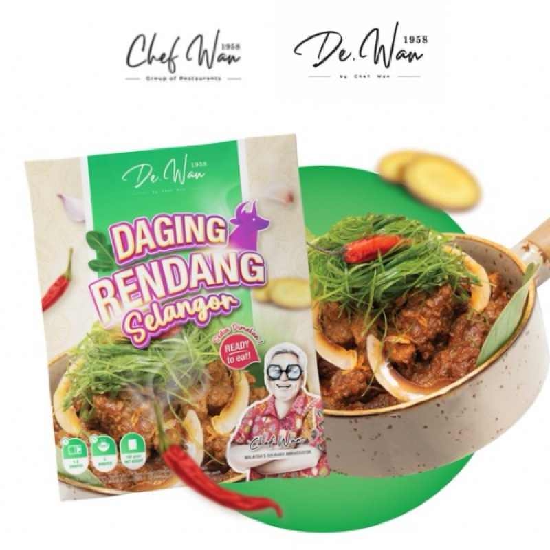 De.Wan 1958 by Chef Wan Ready-To-Eat Daging Rendang Selangor, Daging ...