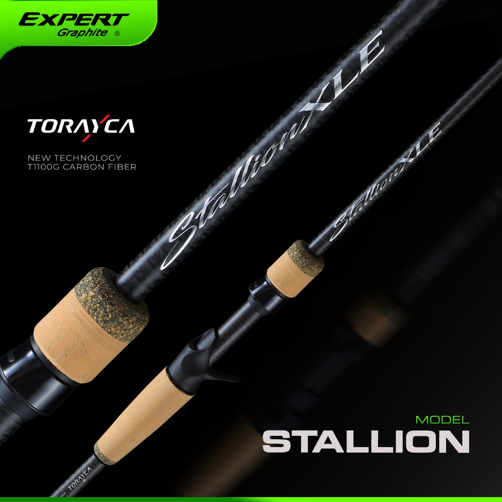 Expert Graphite Stallion XLE Fishing Rod FRESHWATER Spinning Rod ...