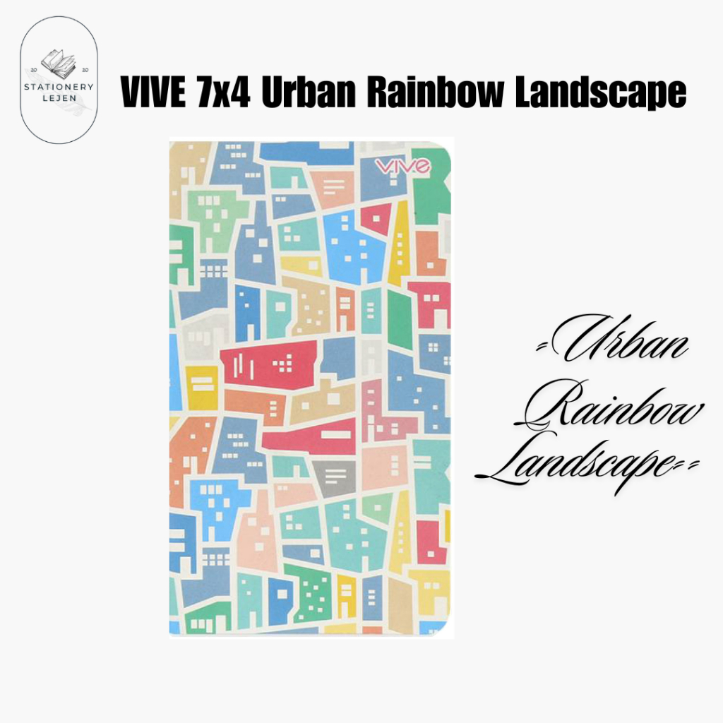 Stationery Lejen - VIVE 7x4 Urban Rainbow Landscape | Shopee Malaysia