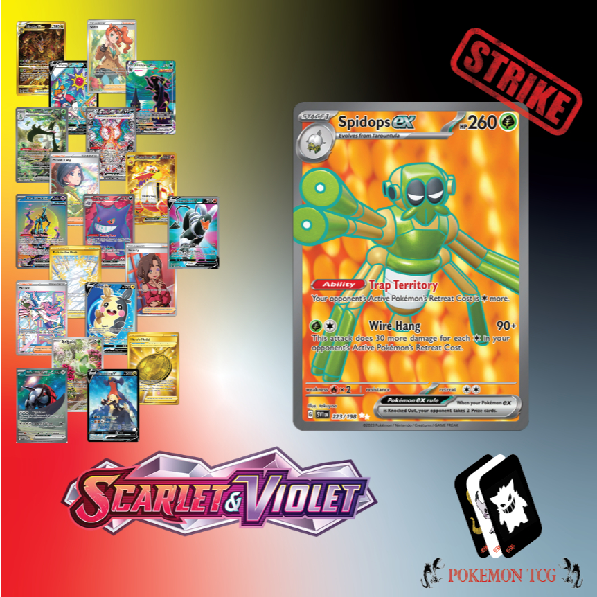 Spidops EX 223/198 Full Art Scarlet & Violet SV01 PTCG | Shopee Malaysia