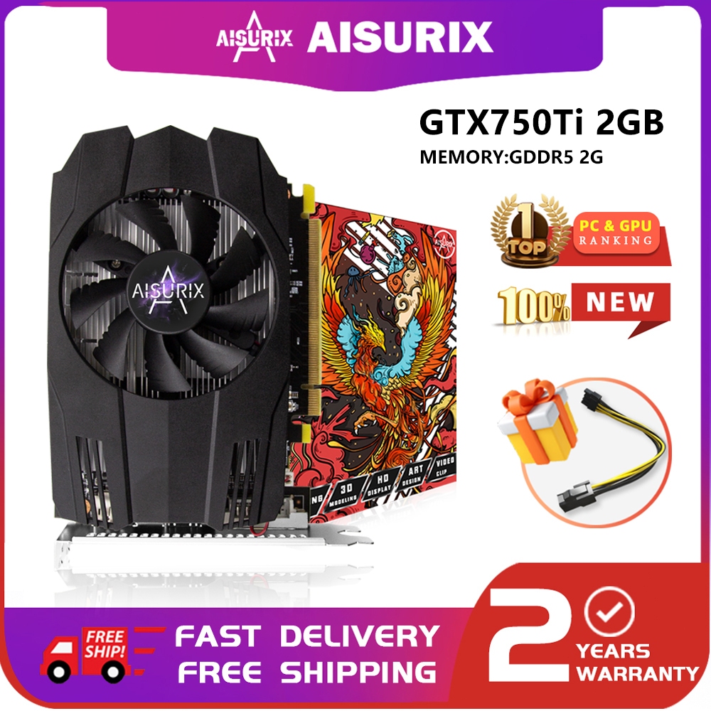 AISURIX NEW GTX750ti 2GB Graphics Card Nvidia Computer GPU Video Card ...