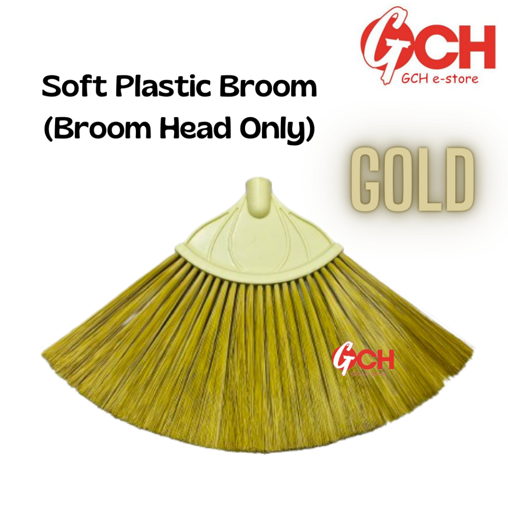 [Ready Stock] Nylon Soft Broom With Handle/ Plastic Soft Broom / Broom ...