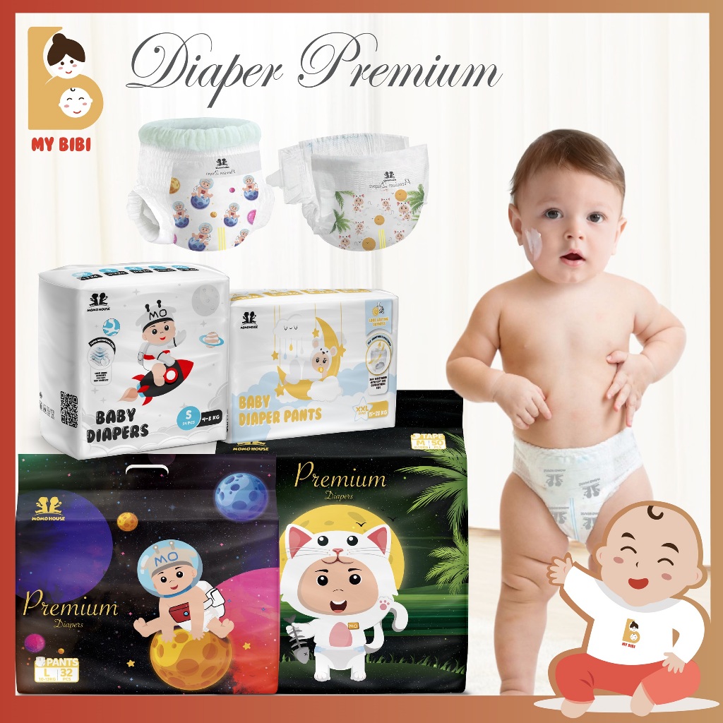 Diaper pants diaper tape baby diaper lampin bayi lampin pakai buang ...