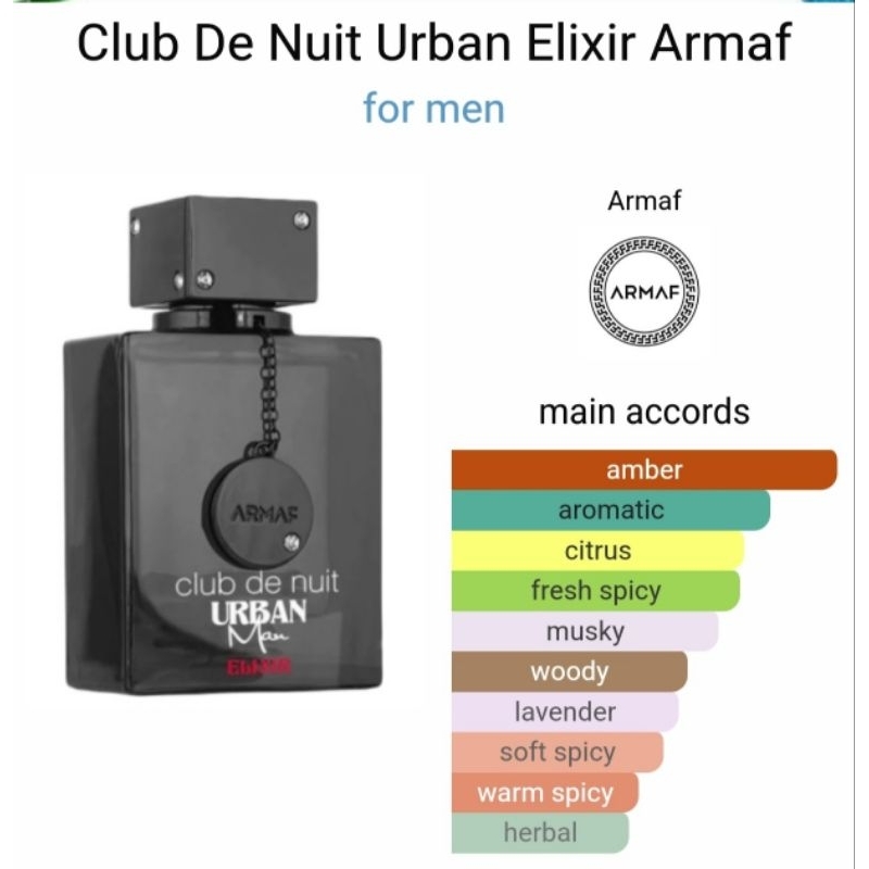 ARMAF CLUB DE NUIT URBAN EDP ELIXIR FOR MAN 105MLLONG LASTING. | Shopee ...