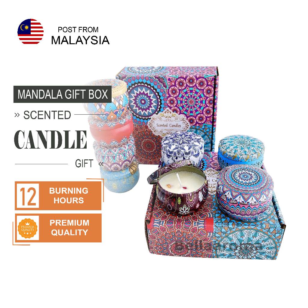 Scented Candles Gift Set Collection Fragrance Soy Wax Wedding Doorgift ...