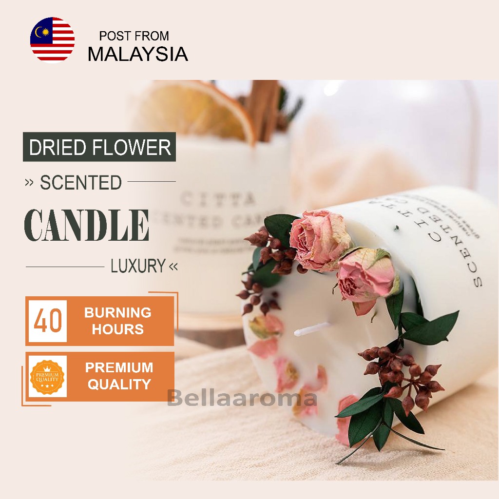 Scented Candle Luxury Soy Wax Aroma Pure & Christmas Deco Gift Natural Fragrance Candles ...