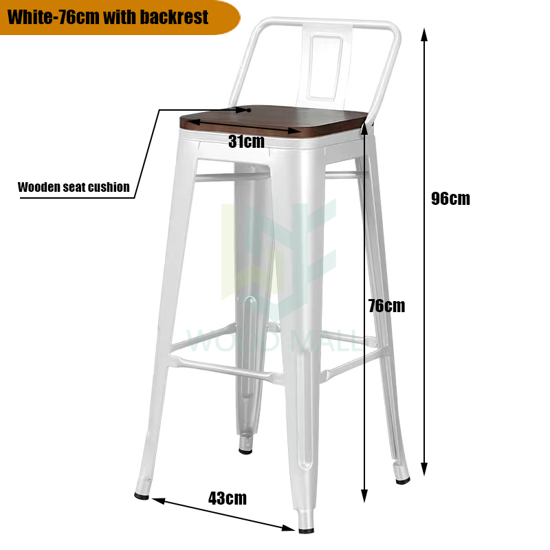 𝙍𝙚𝙖𝙙𝙮 𝙎𝙩𝙤𝙘𝙠 High Bar Stool 76cm Dining Chair Kerusi Bar Kerusi Makan ...