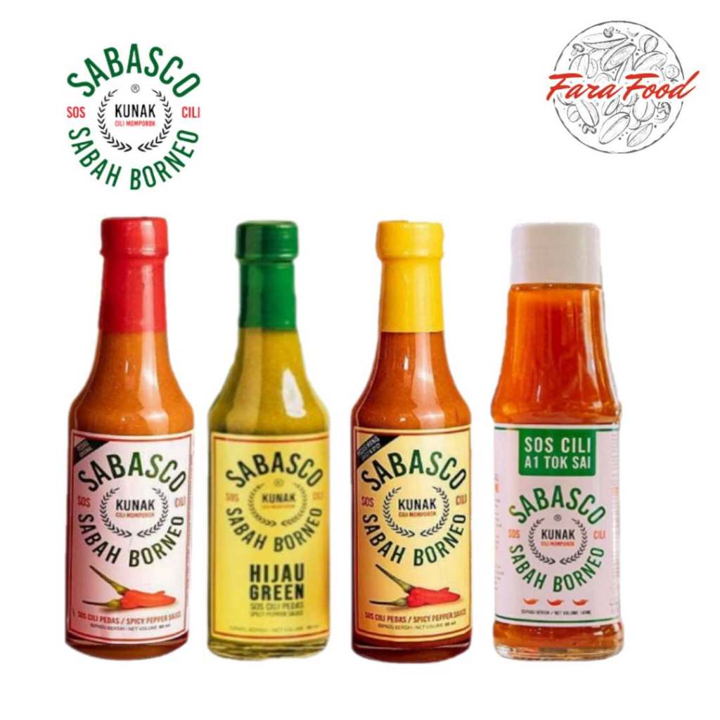 Sauce Sos Cili Chili Sabasco Sabah Spicy Original Green Chilli Sweet A1 ...