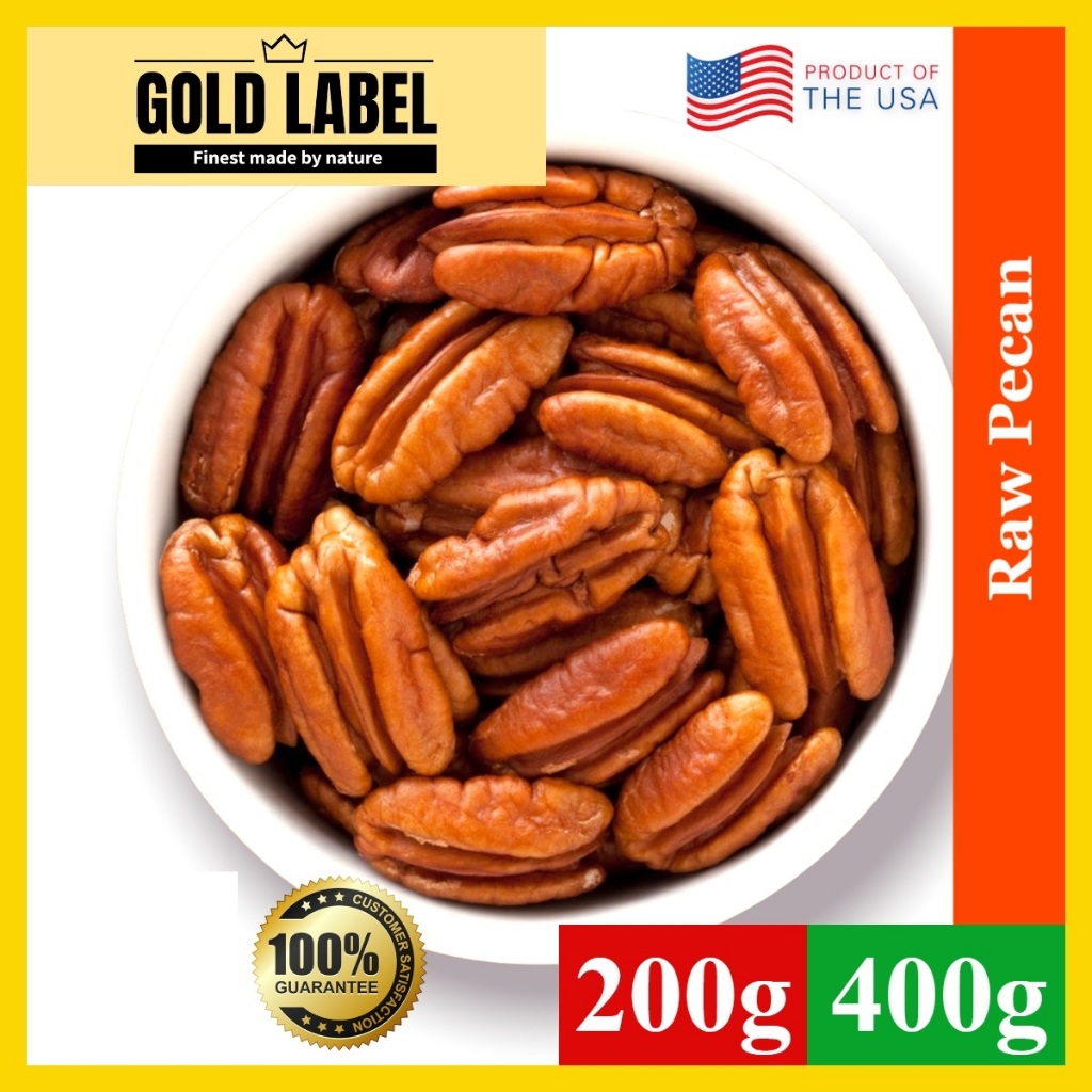 Gold Label Premium Natural Raw Pecans 200g/400g | Shopee Malaysia