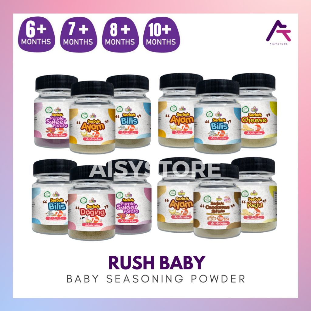 Rush Baby - Baby Seasoning Powder Serbuk Perasa Baby (combo set A/B/C/E ...