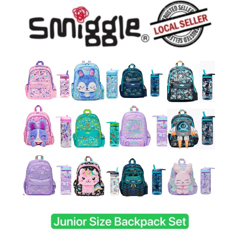 Smiggle Junior , Kindergarden School Bag Pencil Case Bottle Sets ...