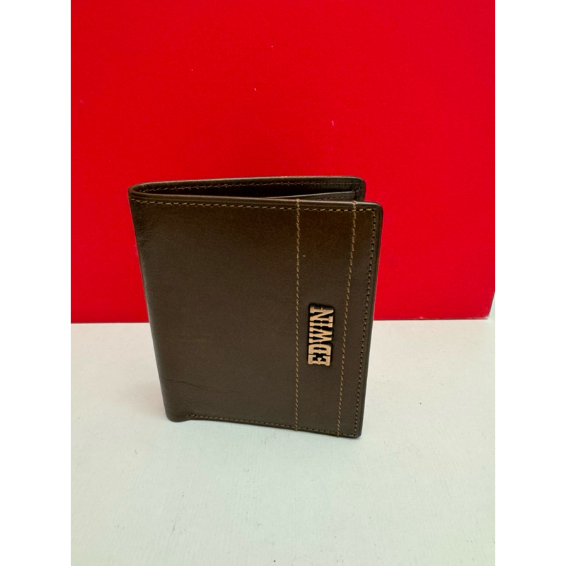 Edwin Small Leather Vertical Wallet | Shopee Malaysia