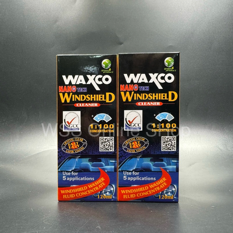 WAXCO Nano Tech Windshield Cleaner Twin Pack (120ml X 2) | Shopee Malaysia