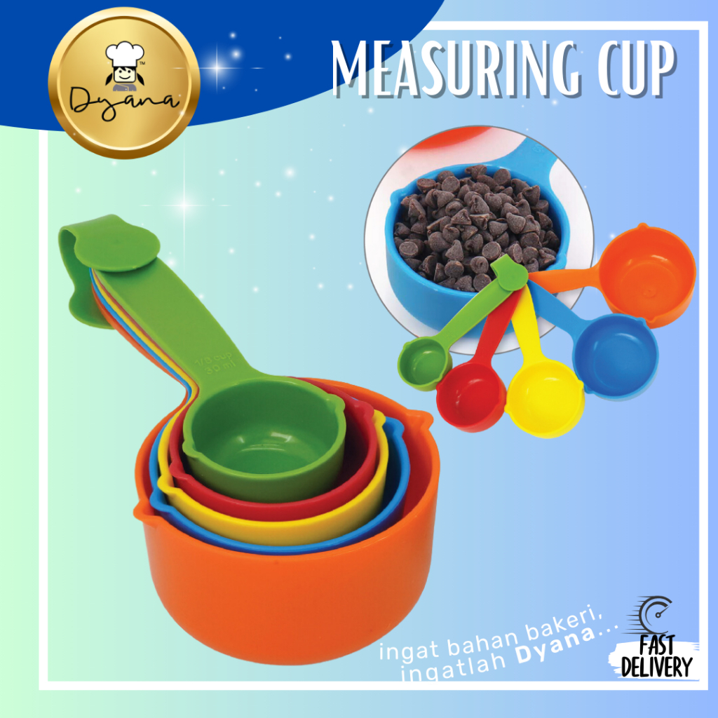 Measuring Cup Colour 5pcs | Shopee Malaysia