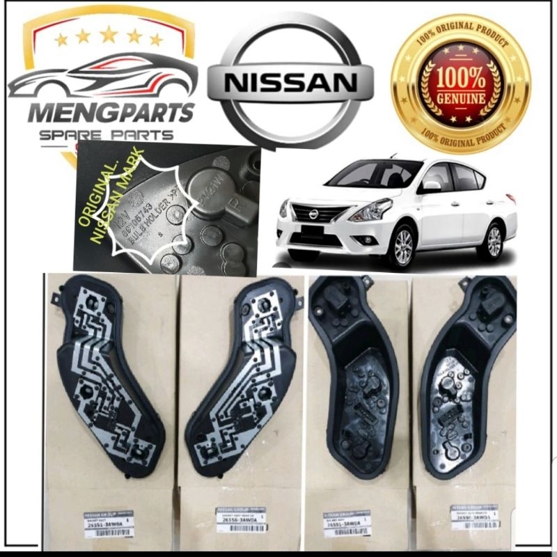 NISSAN ALMERA N17 2012Y-2019Y ORIGINAL TAIL LAMP BULB SOCKET,LAMPU ...