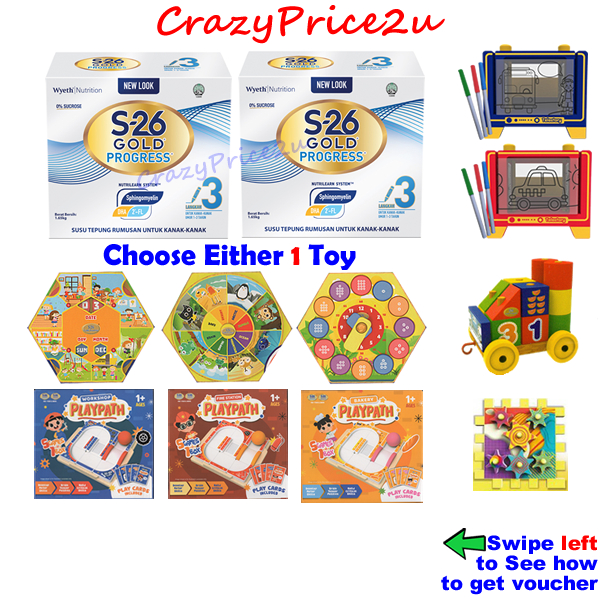 (Free Toy)Wyeth S26 Gold Progress Step 3 (2x1.65Kg) | Shopee Malaysia