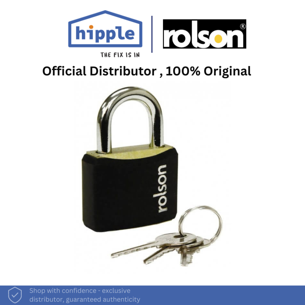 Rolson Black Padlock (50mm) 66407 | Shopee Malaysia
