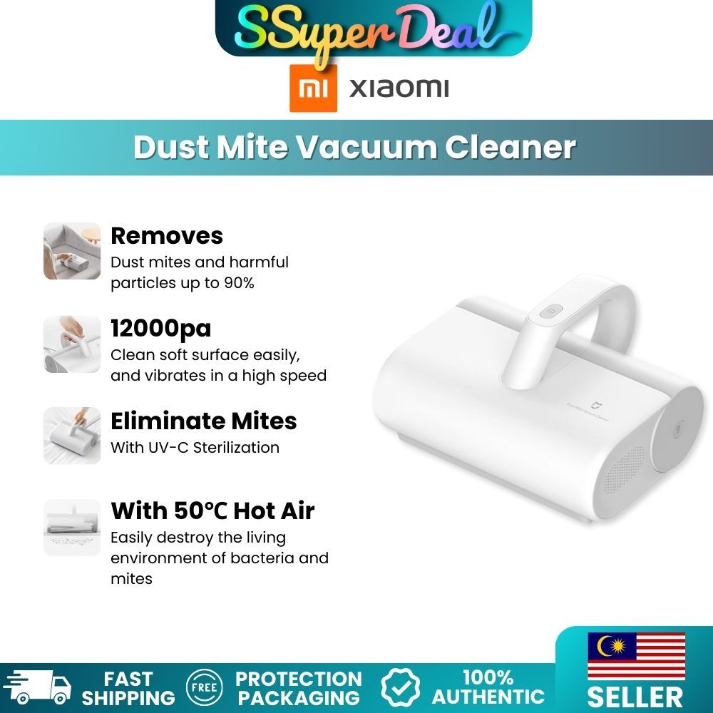 Xiaomi Mite Vacuum Cleaner Wired Handheld Dust Mite 12kPa Big Suction ...