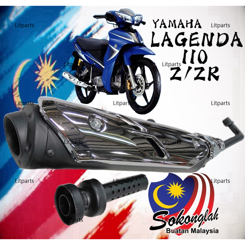 [100% ORIGINAL] EPOWER BERANG Std Standard Open Racing Exhaust Pipe Ekzos SRL110 Z ZR 28mm ...