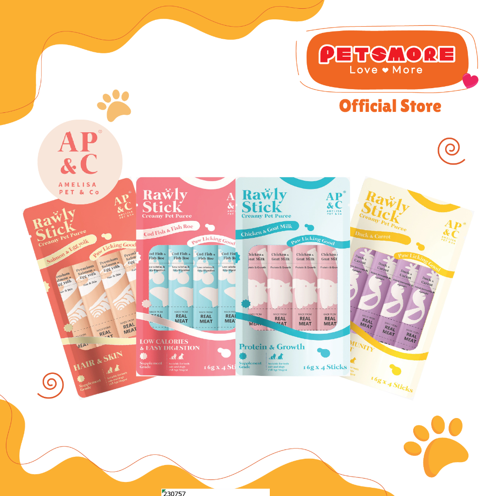 Amelisa Pet & Co. Rawly Stick Pet Puree (4 Stick / Packet) | Shopee ...
