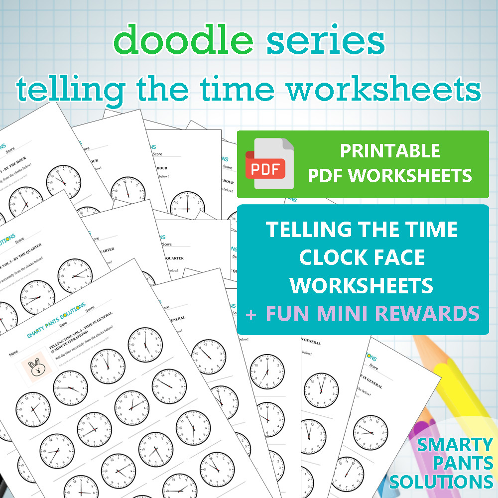 🏅 Telling The Time Clock Worksheets Printable PDF P1 P2 P3 Hour Half ...