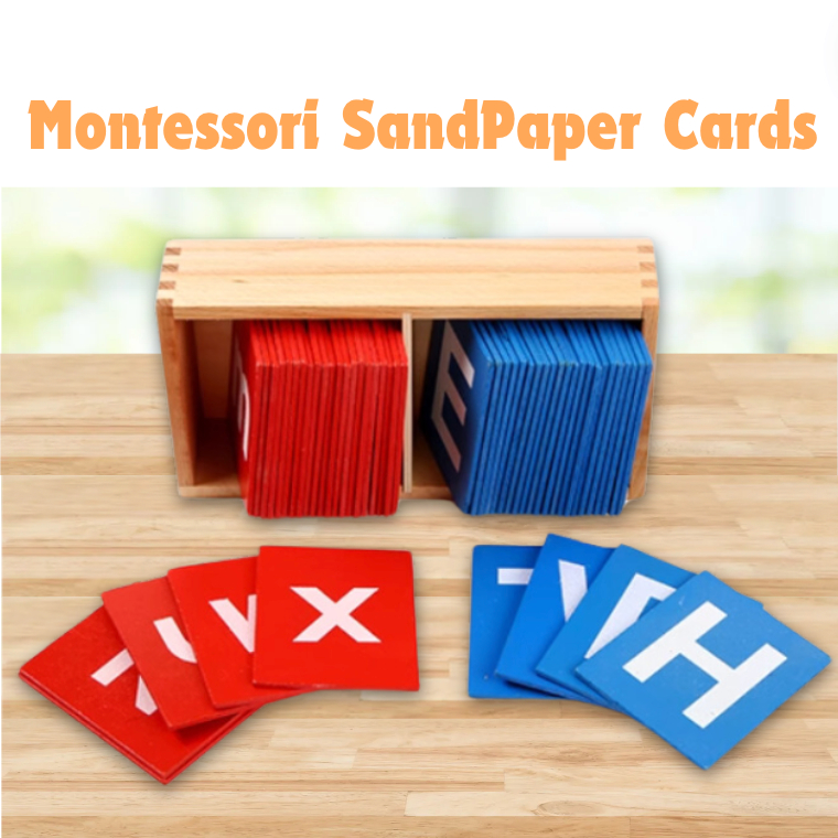 Montessori Language Sandpaper Alphabets Board Sensory Toys for Children ...