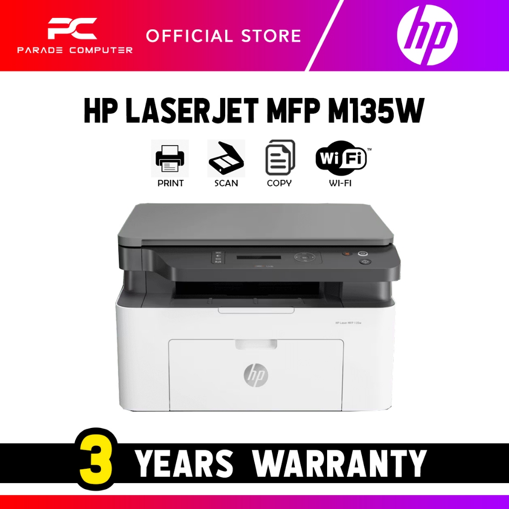 HP LASER MFP 135W PRINTER (MONOCHROME) | Shopee Malaysia