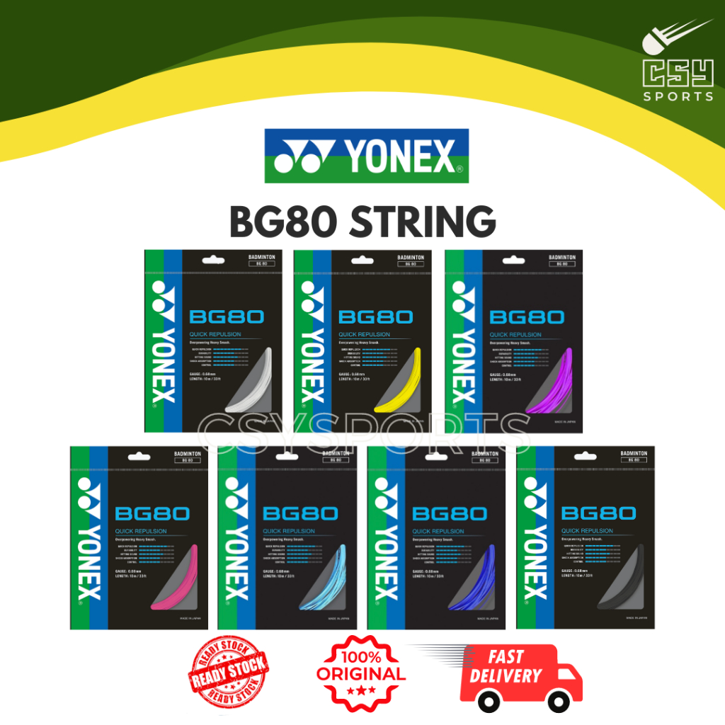 [100% ORI] YONEX Badminton String BG80 | Shopee Malaysia