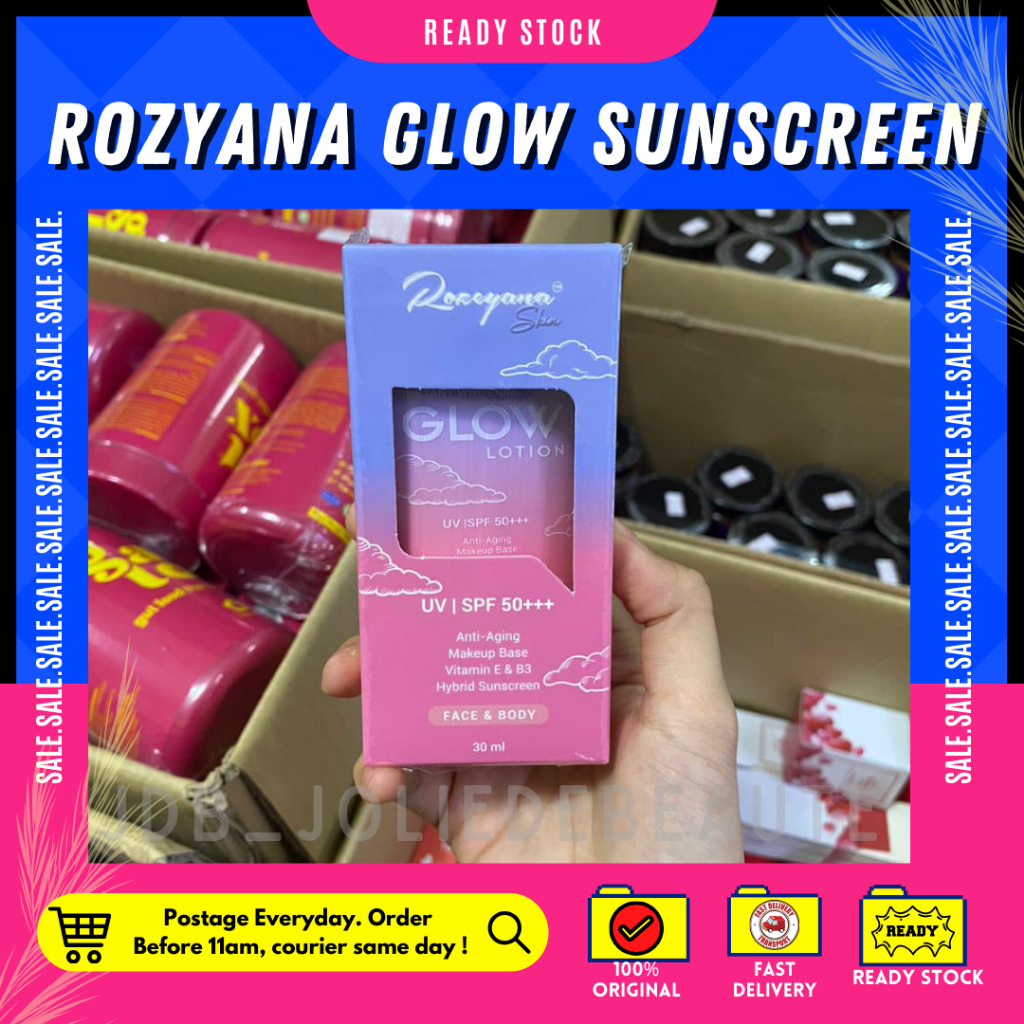 💯ORIGINAL HQ & READY STOCK】 💖 ROZYANA GLOW SUNSCREEN PALING LOVE 💖 ...