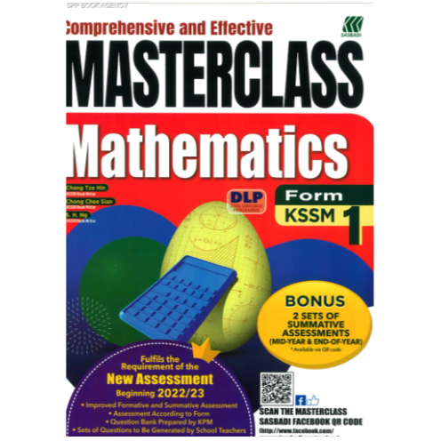 Master Class Comprehensive and Effective Mathematics Form 1 (KSSM ...