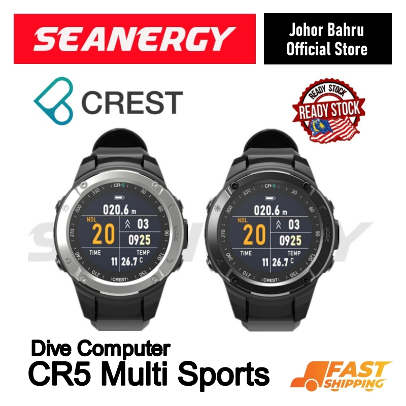 Crest CR5 Dive Computer Multisport for Scuba Diving Freedive Run Hike ...