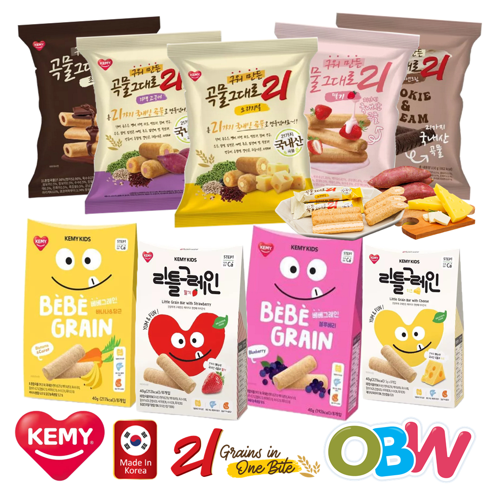 KEMY Baked Grain Crispy Roll 21 | KEMY Kids Bebe Grain 40g | Baby ...