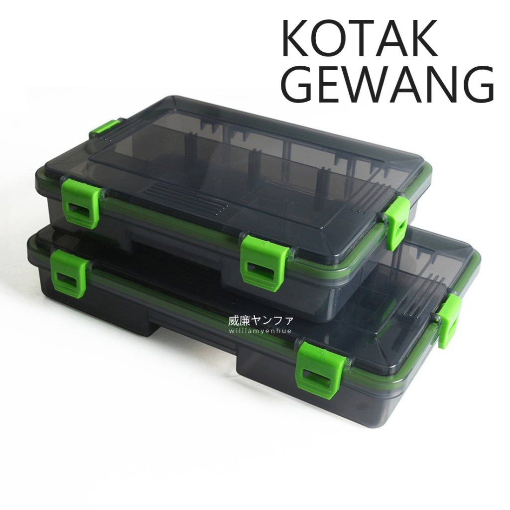 Kotak Gewang Tackle Box Mancing Fishing Hook Lure Box Multipurpose 零件盒 ...