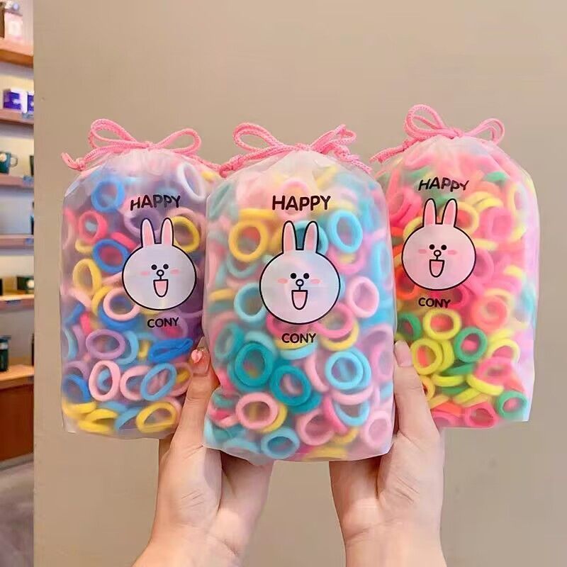 Set Getah Ikat Rambut Berwarna-Warni untuk Bayi & Kanak-Kanak Colorful ...