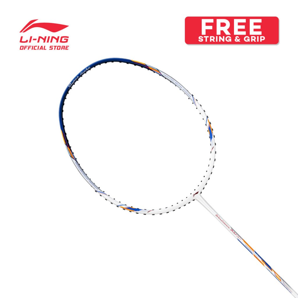 LI-NING WINDSTORM 700 PLUS BADMINTON RACQUET - PEARL WHITE/MAZARINE ...