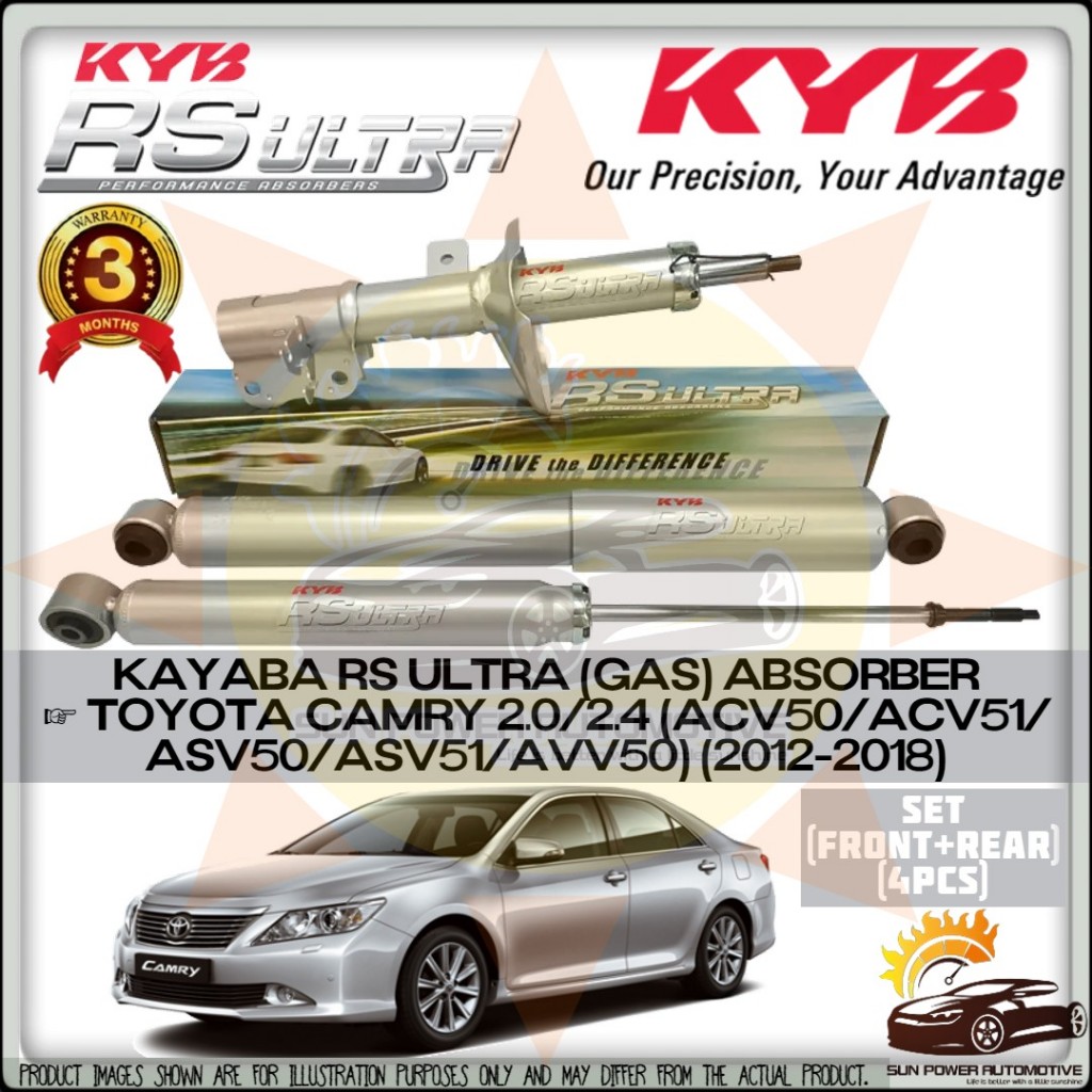 KAYABA KYB RS ULTRA Toyota Camry ACV50 ACV51 ASV50 ASV51 AVV50 Gas ...