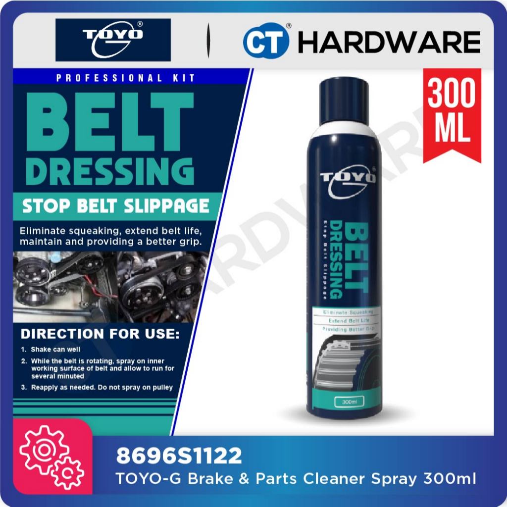 TOYO-G 8696L1487 Belt Dressing Spray 300ml ( Stop Belt Slippage ) | Shopee Malaysia
