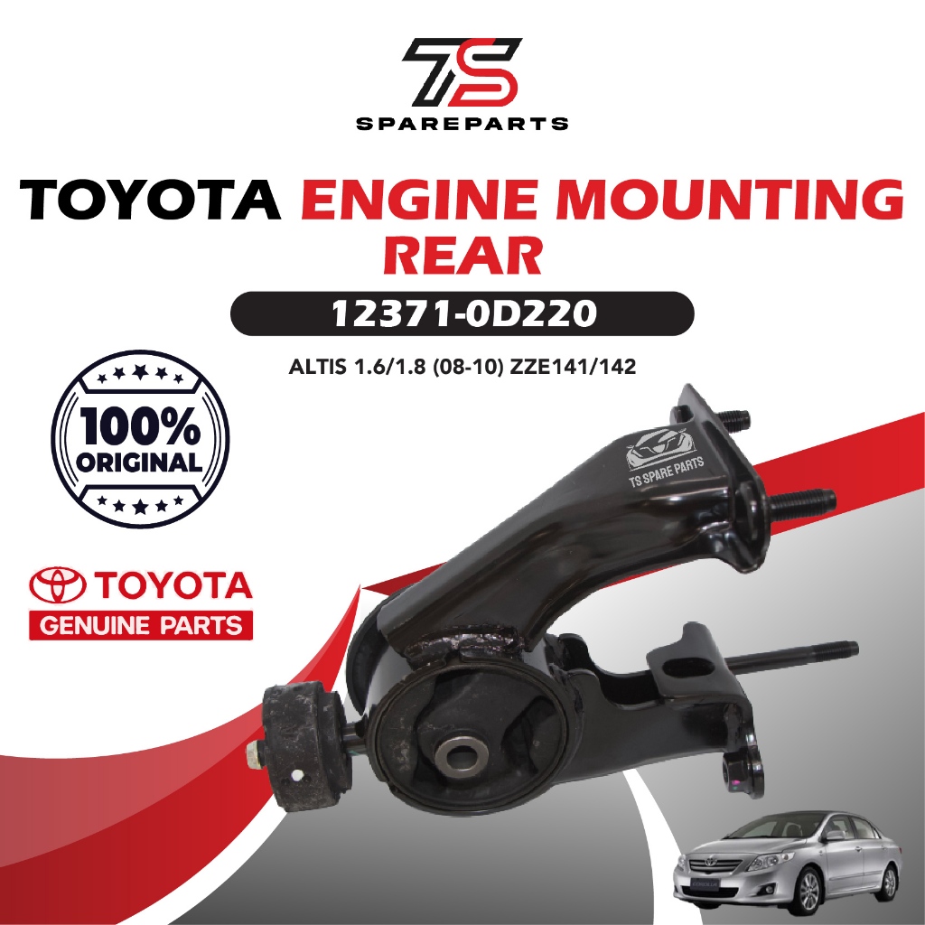 Toyota Engine Mounting Rear 12371-0D220 Altis ZZE141/142 (1pcs) Enjin ...