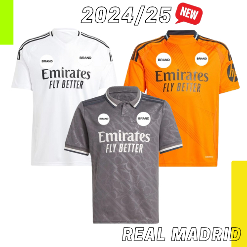 (NEW)Real_Madrid Home Away Third 3rd Kit 2025/26 24/25 Football Jersey ...