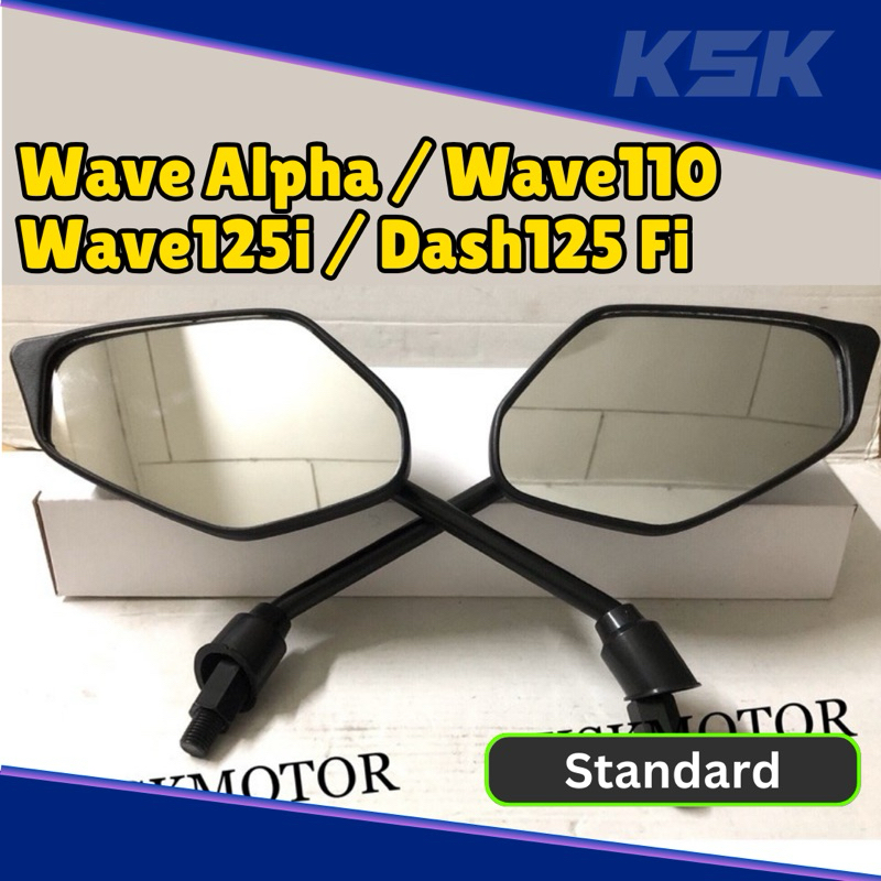 SIDE MIRROR WAVE125/WAVE125i/WAVE ALPHA CX/FUTURE/DASH110/DASH125 FI ...