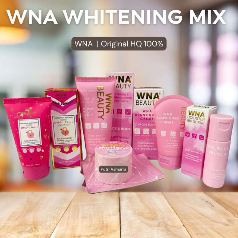 WNA MIX ITEM Whitening repair Lotion Pink Edition | Bubuk Mutiara ...