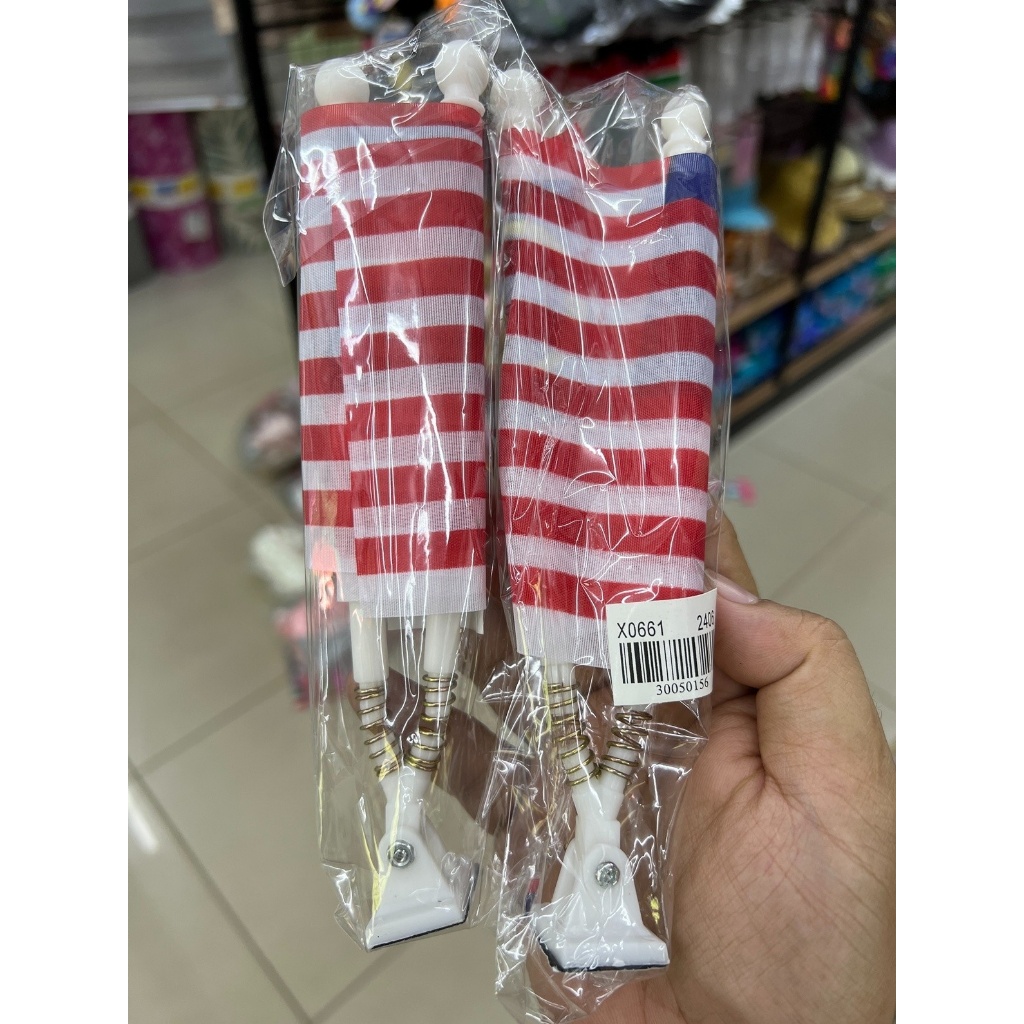 2pcs Flag Bendera Malaysia Negaraku Twin Sesuai Letak Dalam Kereta atau ...