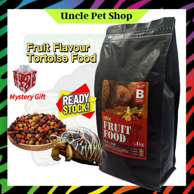 Macfn 100%Original Fruit Flavour Tortoise Pallets Food Pellet Makanan ...