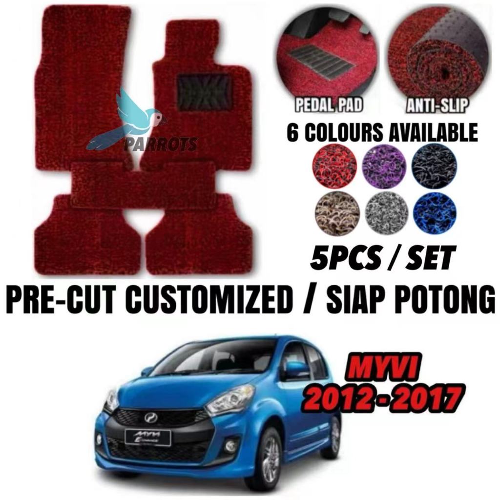 PERODUA MYVI (2012-2017) CARPET 5pcs(set) 12MM/18MM OEM Precut ...